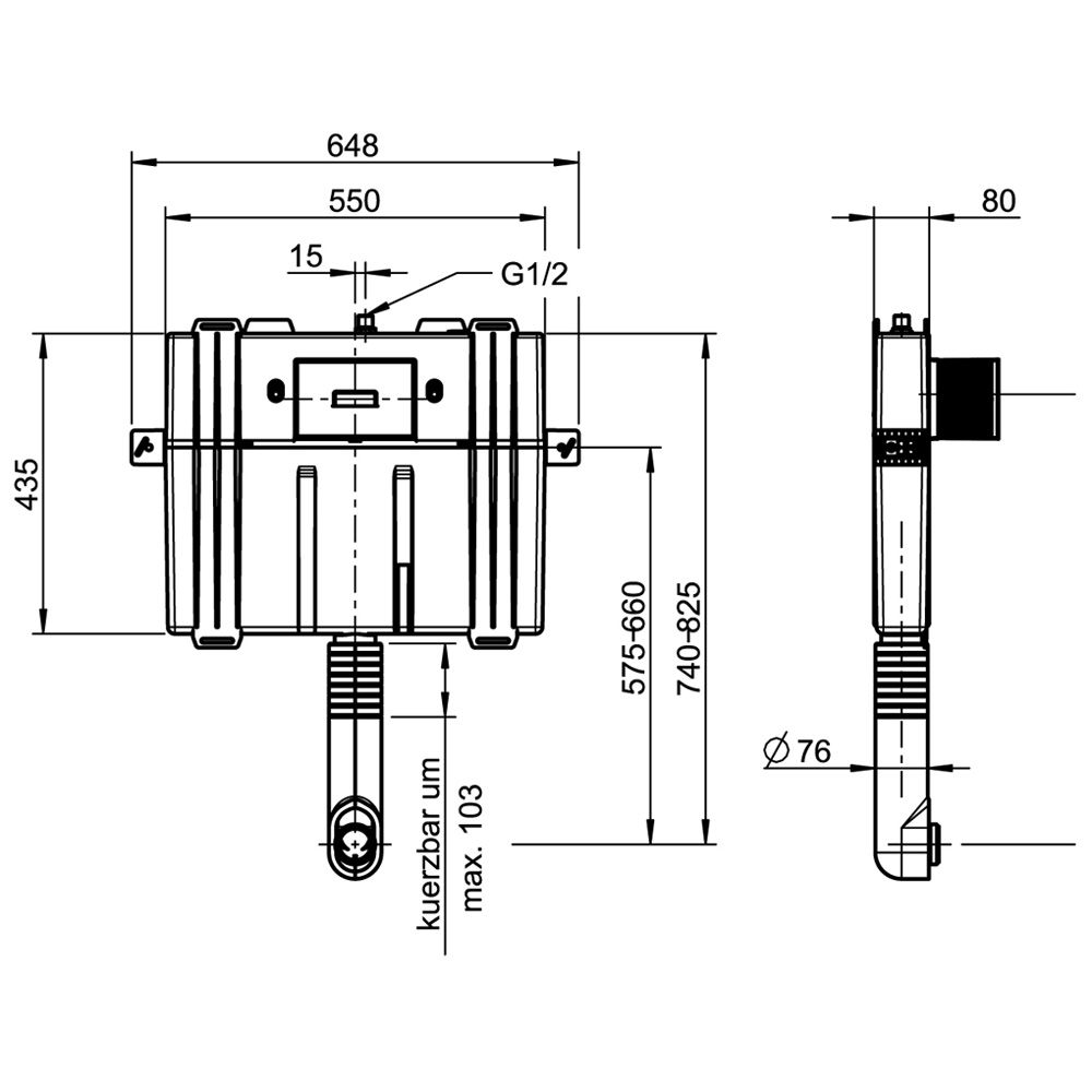 Villeroy & Boch ViConnect Compact Unterputz-Spülkasten 92248200 - MEGABAD