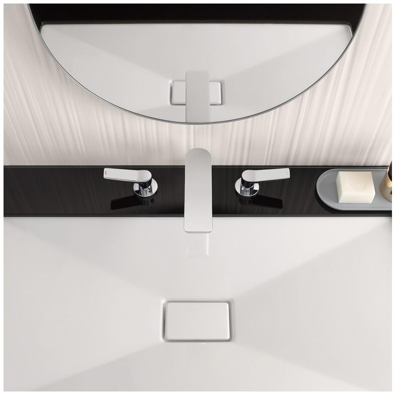 Dornbracht Lissé Waschtisch-Dreilochbatterie mit Ablaufgarnitur ...