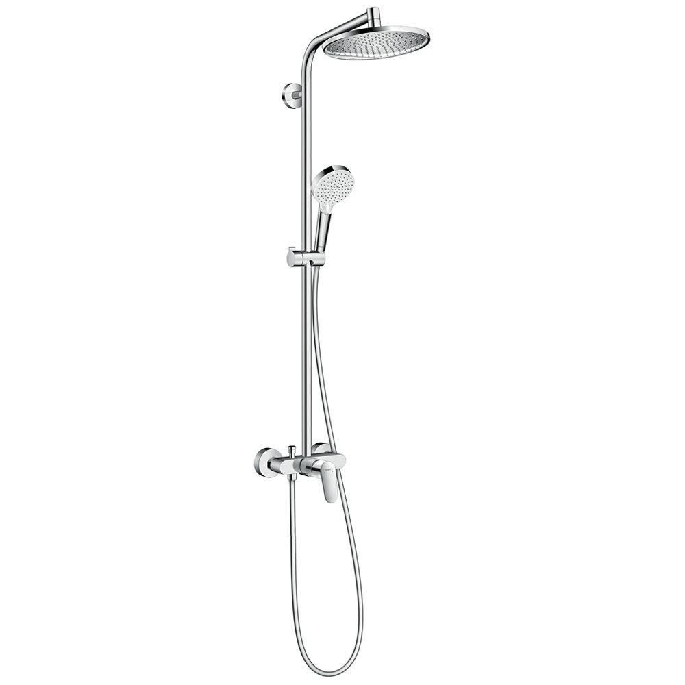 Hansgrohe Crometta S 240 1jet Showerpipe mit Einhebelmischer 27269000 ...