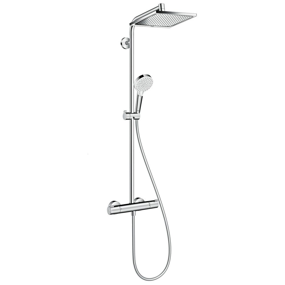 Hansgrohe Crometta E 240 1jet Showerpipe 27271000 - MEGABAD