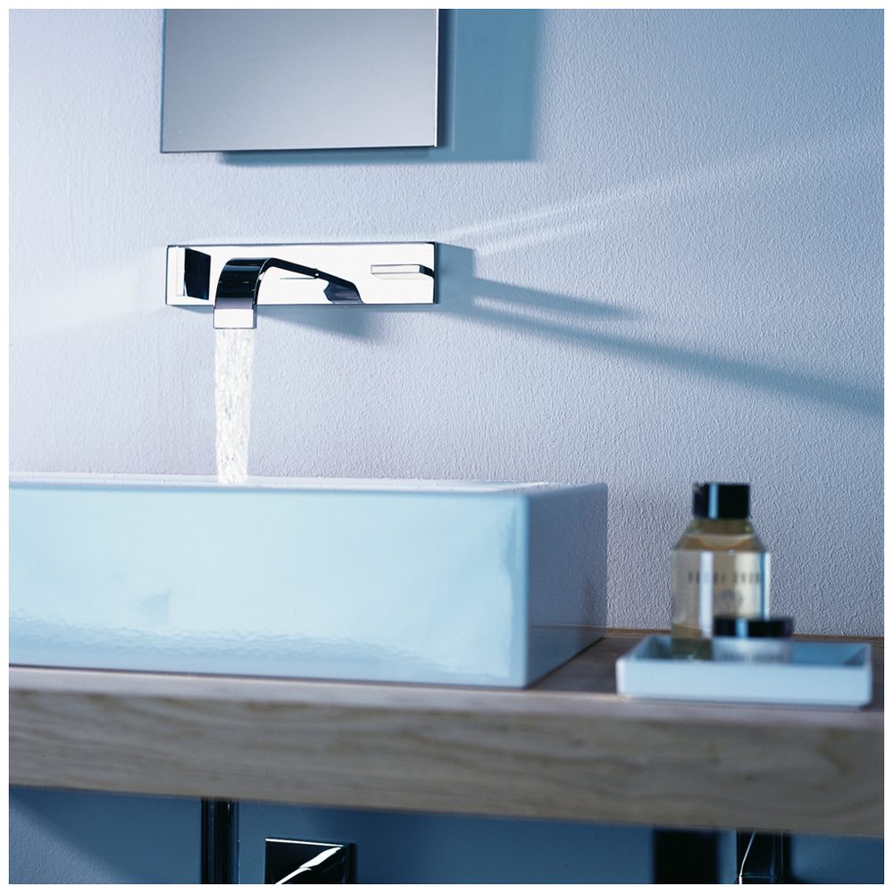 Dornbracht MEM Waschtisch-Wandbatterie mit Einzelrosetten Ausladung 24 ...