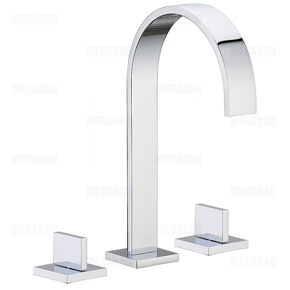 Dornbracht MEM Waschtisch-Dreilochbatterie mit Einzelrosetten 20713782 ...