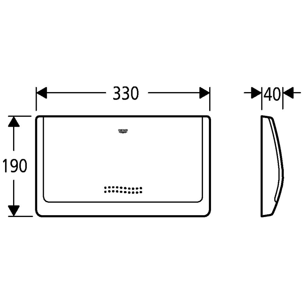 Grohe DAL Classic Drückerplatte 37053SH0 - MEGABAD